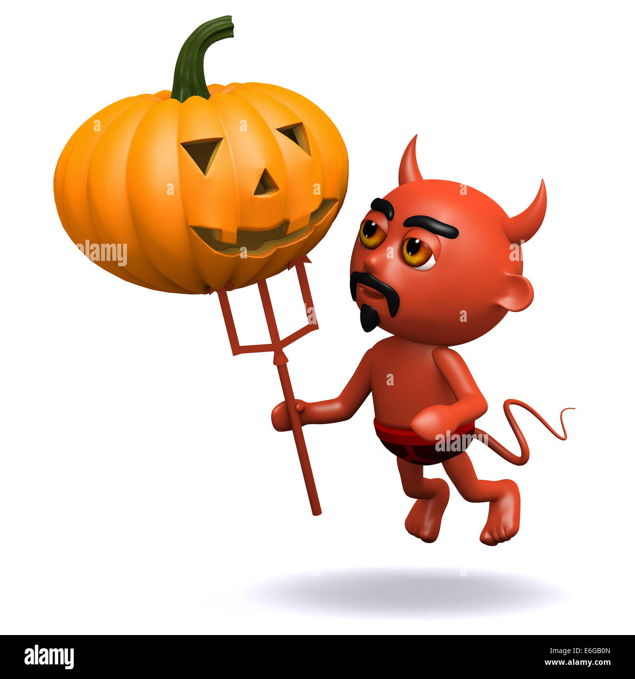 3d render devil trident Cut Out Stock Images & Pictures - Alamy