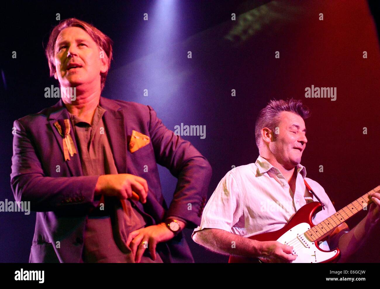 New York, NY, USA. 21st Aug, 2014. China Crisis, Gary Daly and Eddie ...