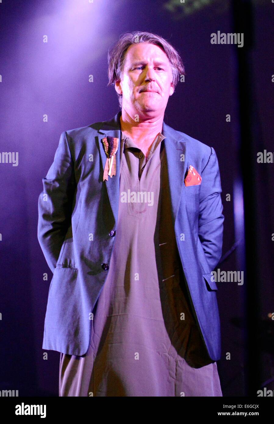 New York, NY, USA. 21st Aug, 2014. China Crisis, Gary Daly on stage for ...