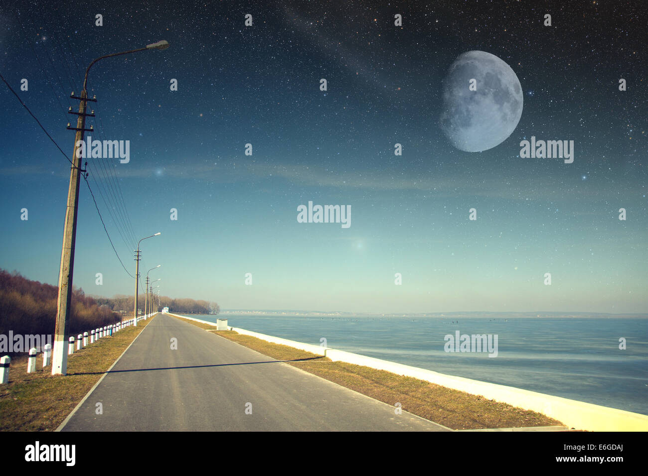 frozen river in spring. Elements of this image furnished by NASA Stock ...