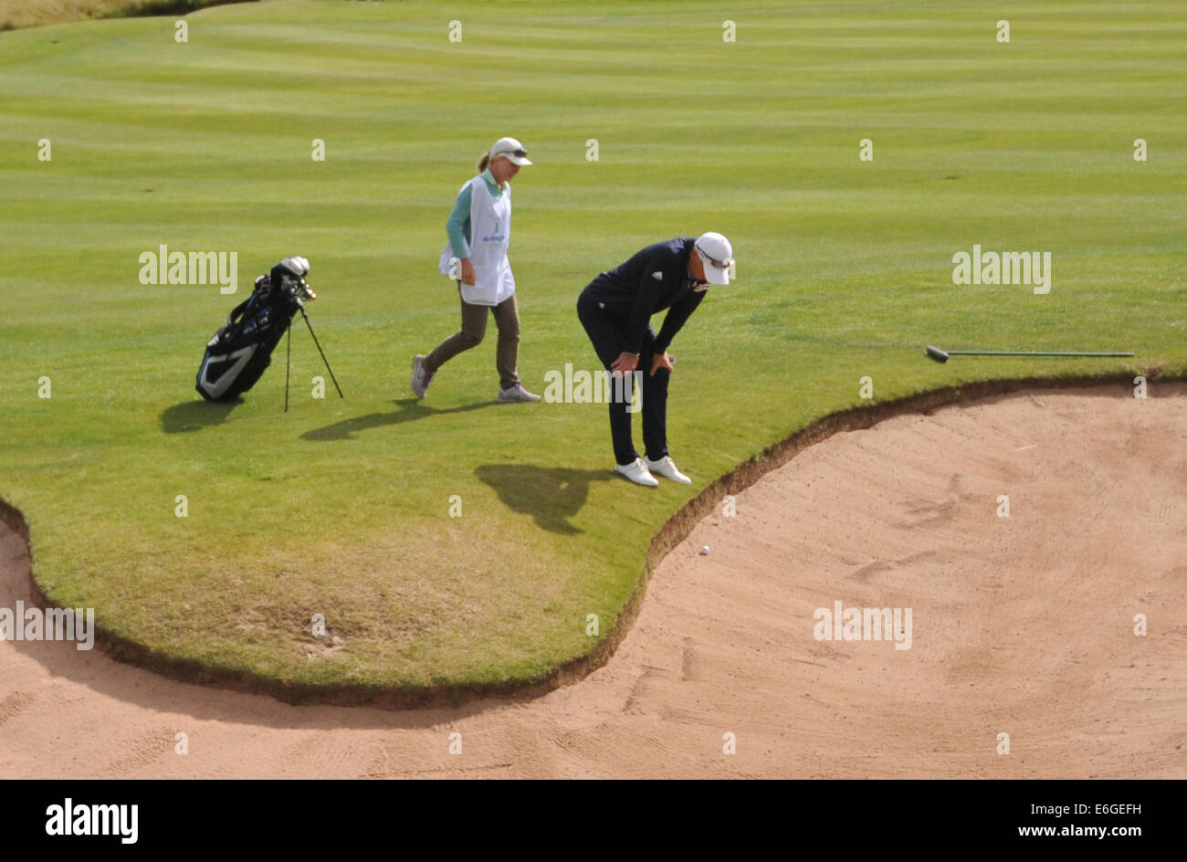 Darlington, UK. 22nd Aug, 2014. English Senior Open Golf. Rockcliffe ...