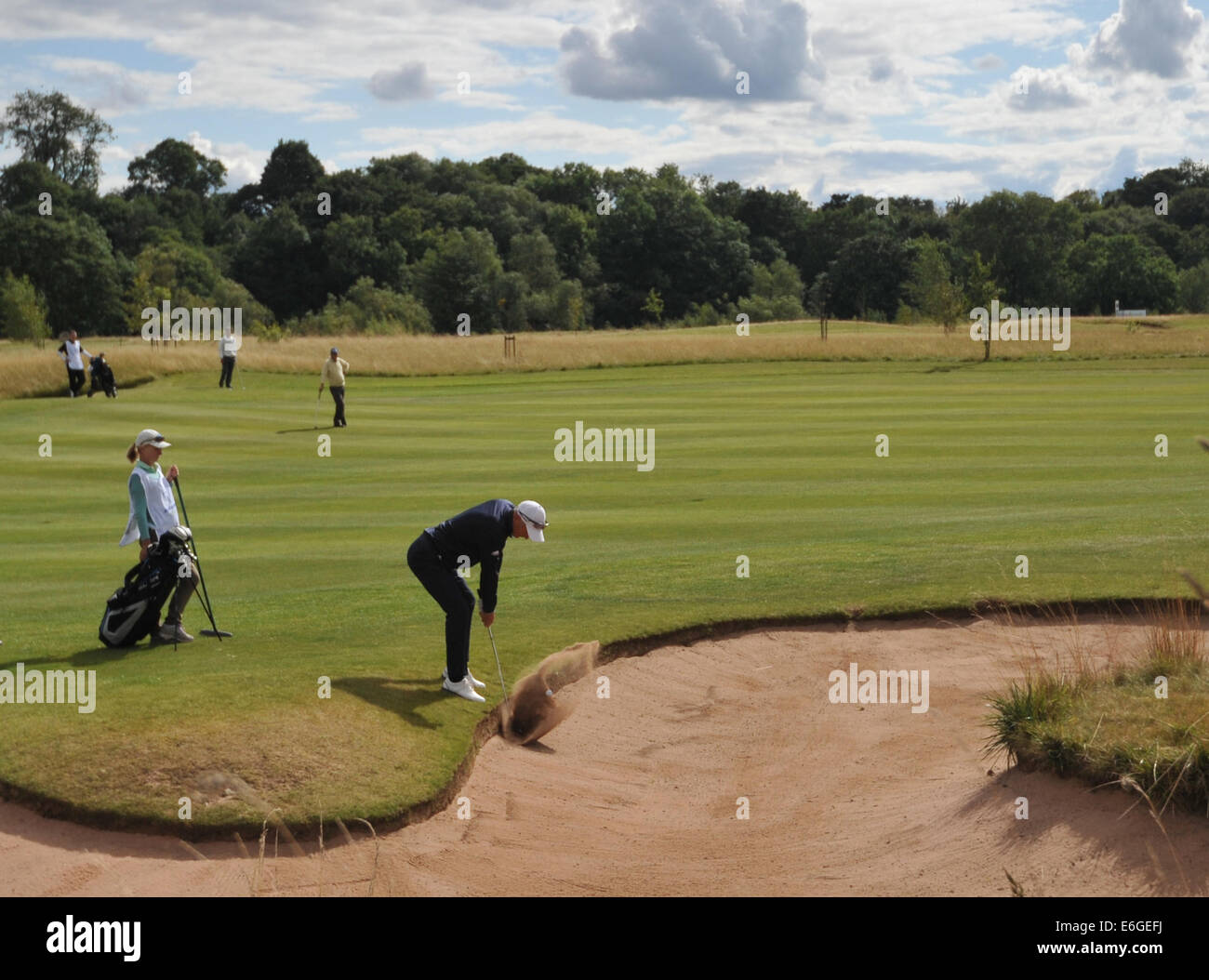 Darlington, UK. 22nd Aug, 2014. English Senior Open Golf. Rockcliffe ...