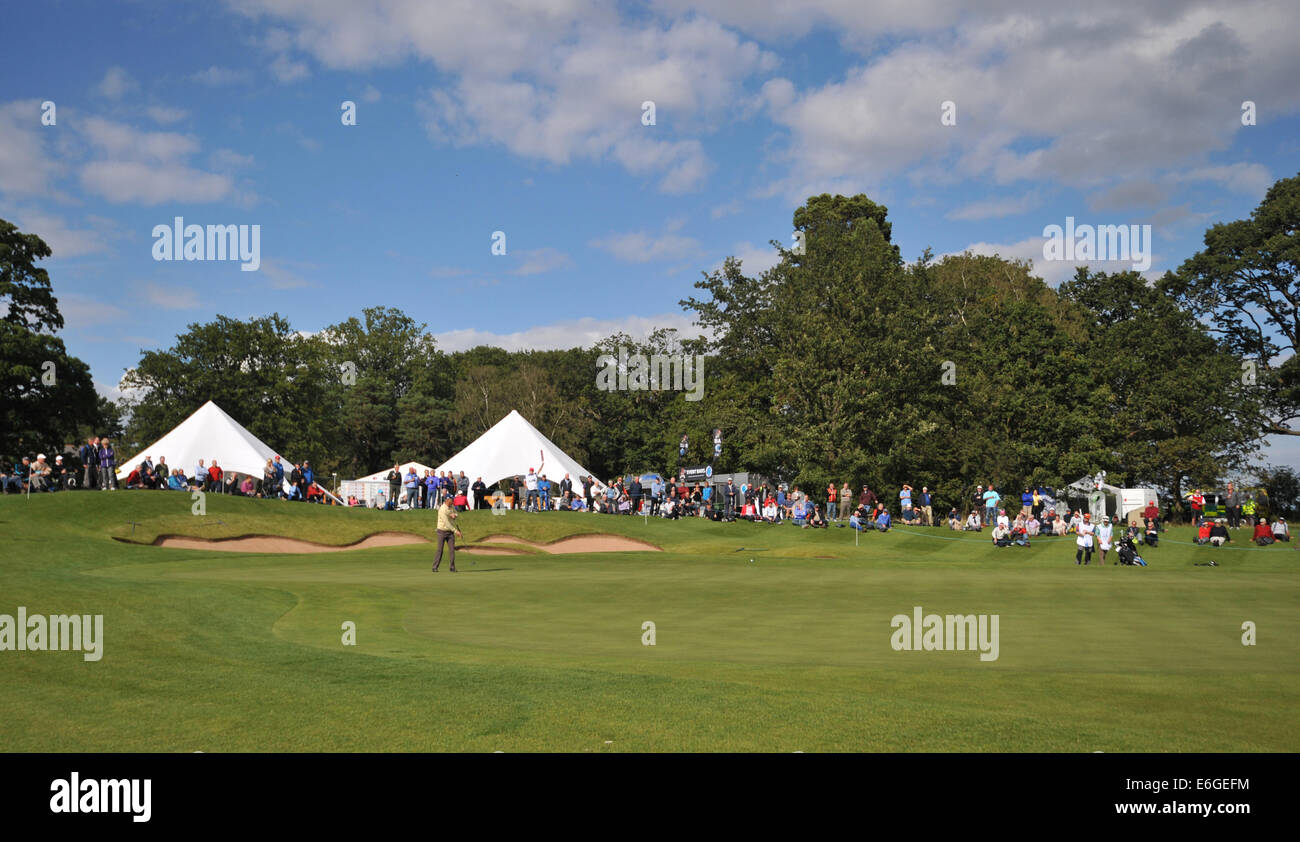 Darlington, UK. 22nd Aug, 2014. English Senior Open Golf. Rockcliffe ...