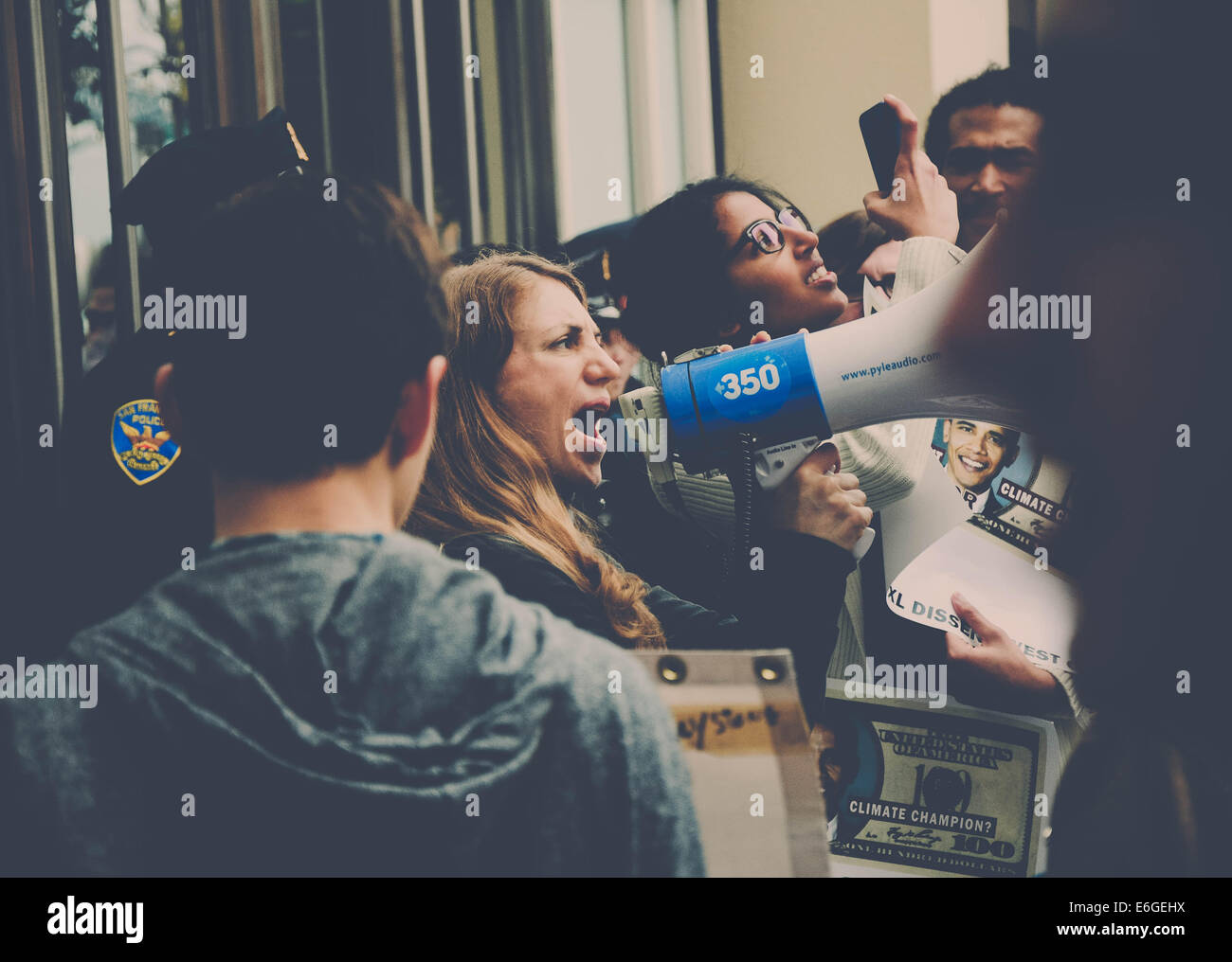 Angry protester hi-res stock photography and images - Alamy