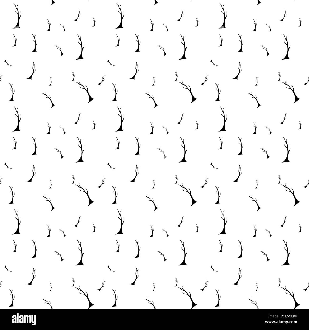 Autumn Tree. Seamless Pattern. Vector Illustration Stock Photo - Alamy