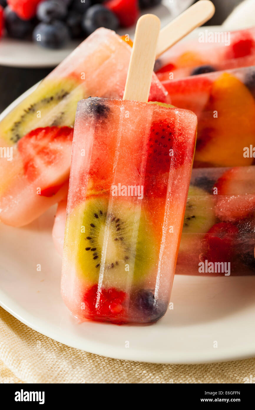 Refreshing frozen fruit popsicles hi-res stock photography and images ...