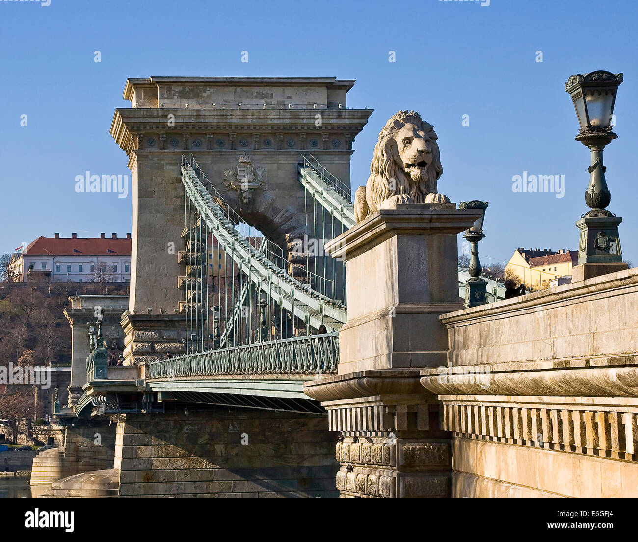 Budapest, Chain bridge Stock Photo - Alamy