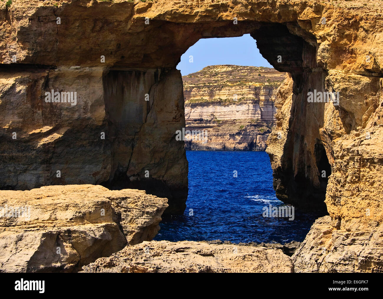 Malta, Gozo, Azure Window Stock Photo - Alamy