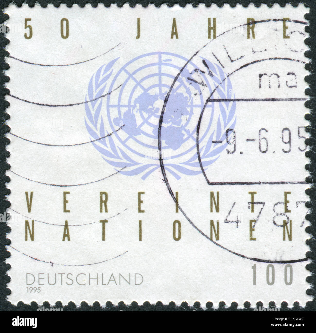 GERMANY - CIRCA 1995: Postage stamp printed in Germany, dedicated to ...