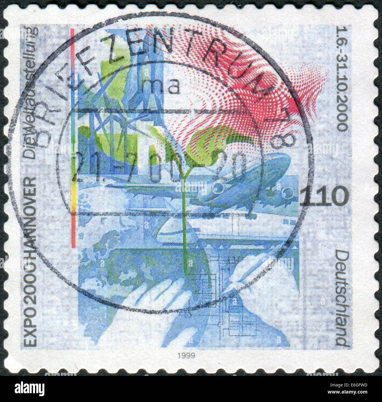 GERMANY - CIRCA 1999: Postage stamp printed in Germany, dedicated to ...