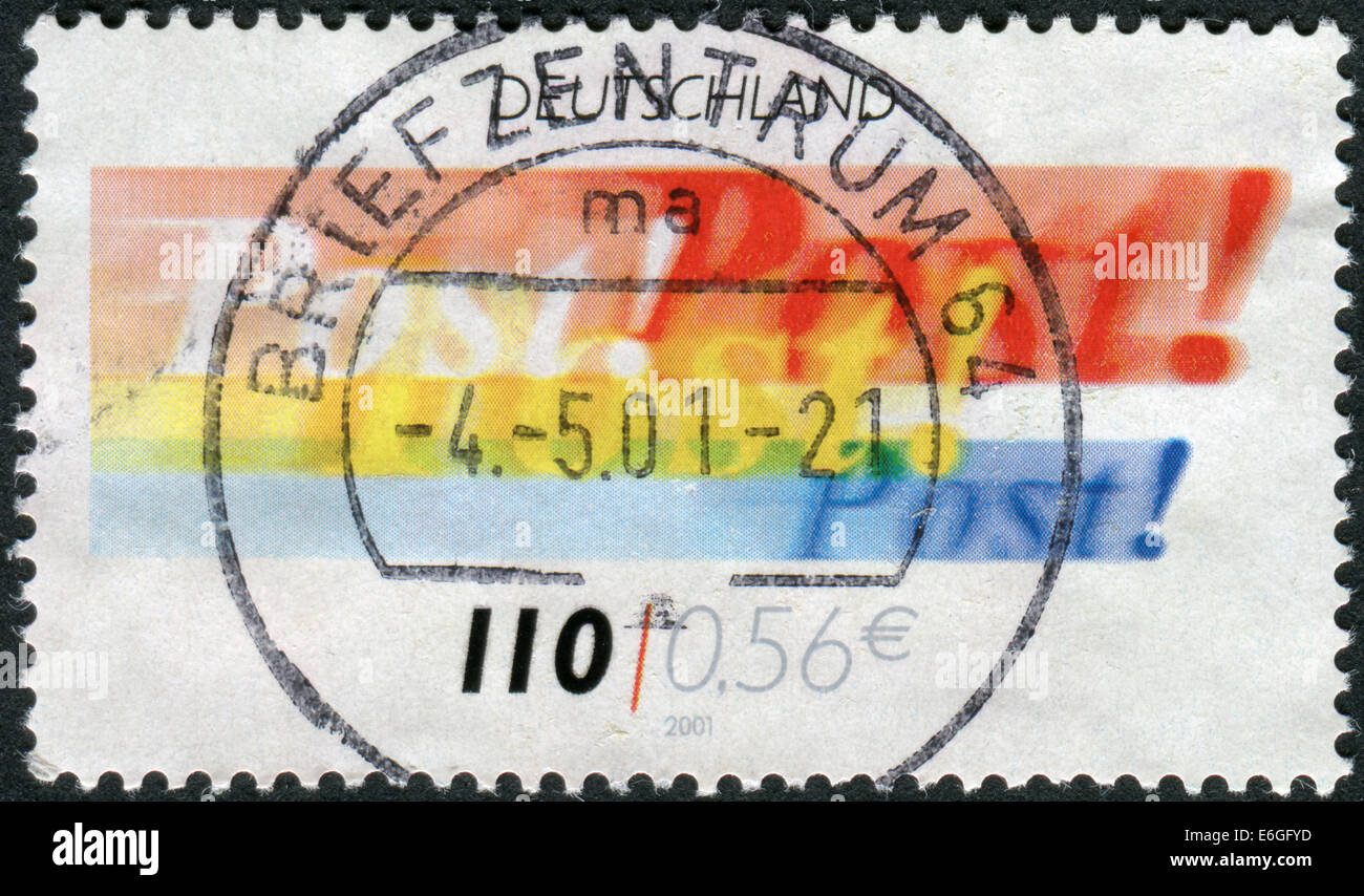 GERMANY - CIRCA 2001: Postage stamp printed in Germany, shows a ...