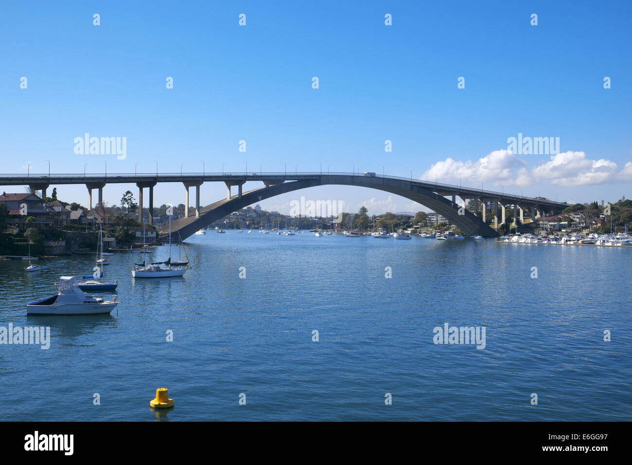 Gladesville bridge in sydney viewed from huntleys point, Sydney ...