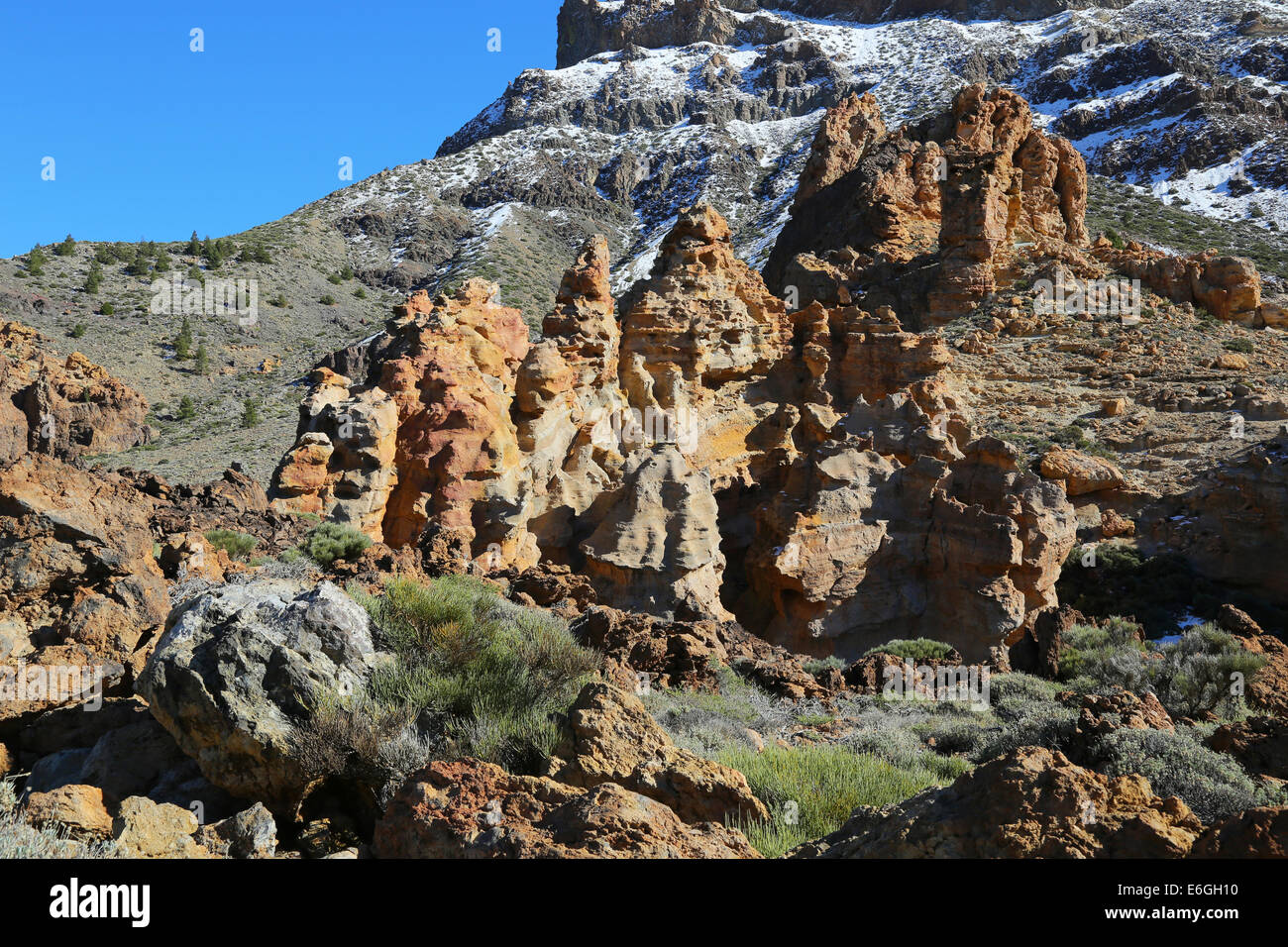Spectacular rock formations in Teide National Park, Tenerife, Canary ...
