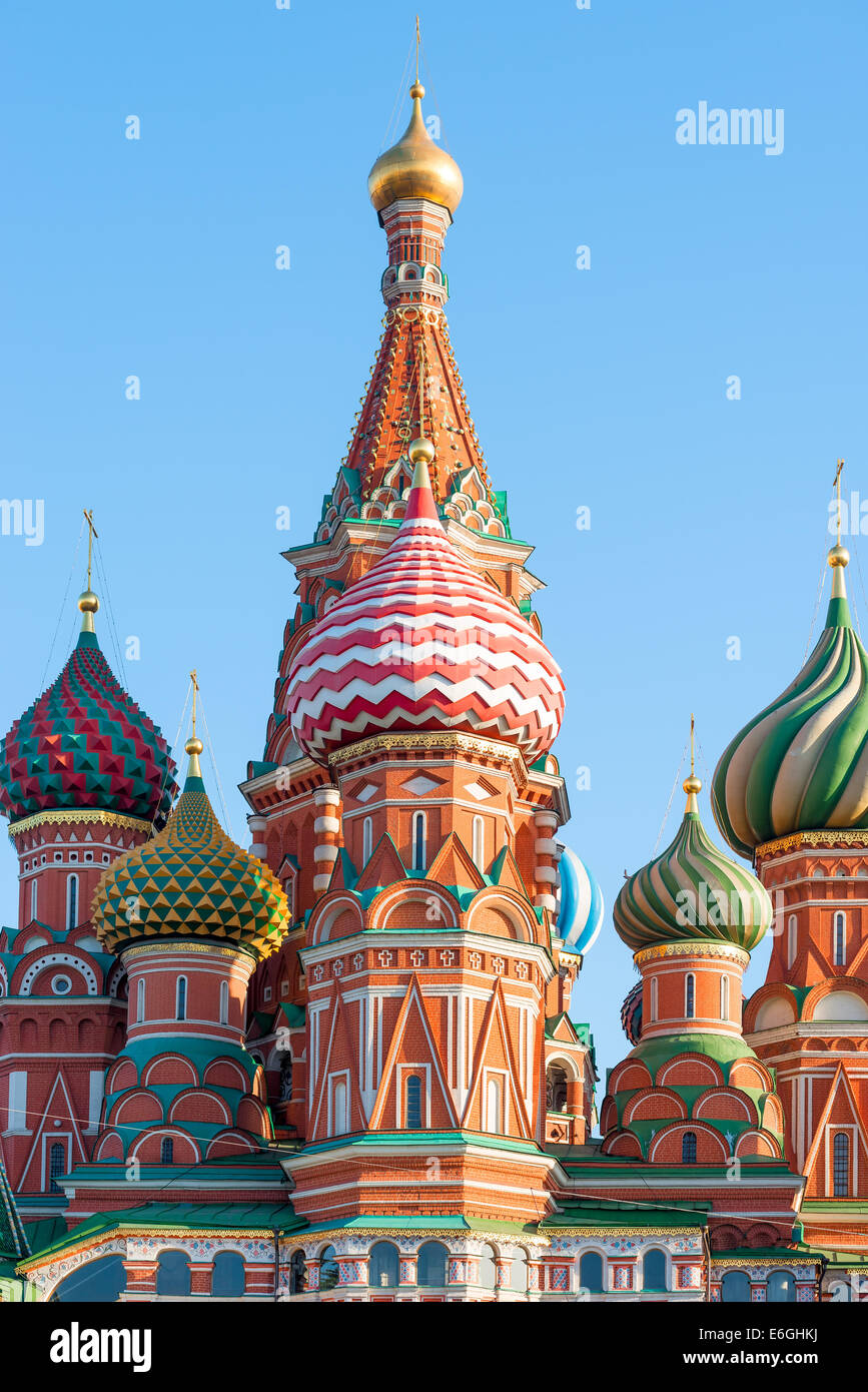 Russian painted dome Saint Basil's Cathedral Stock Photo - Alamy