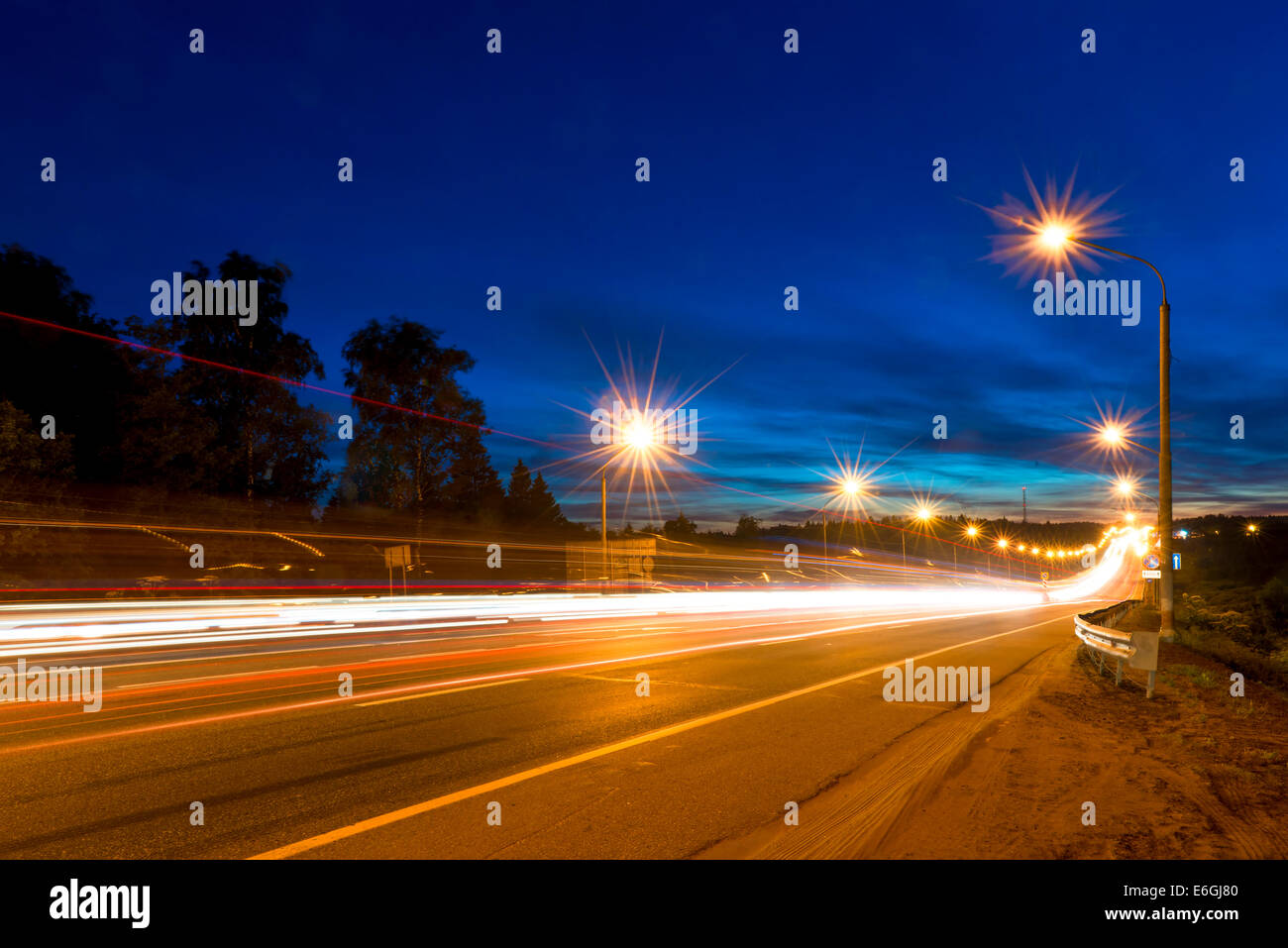 Moving cars on highway road hi-res stock photography and images - Alamy