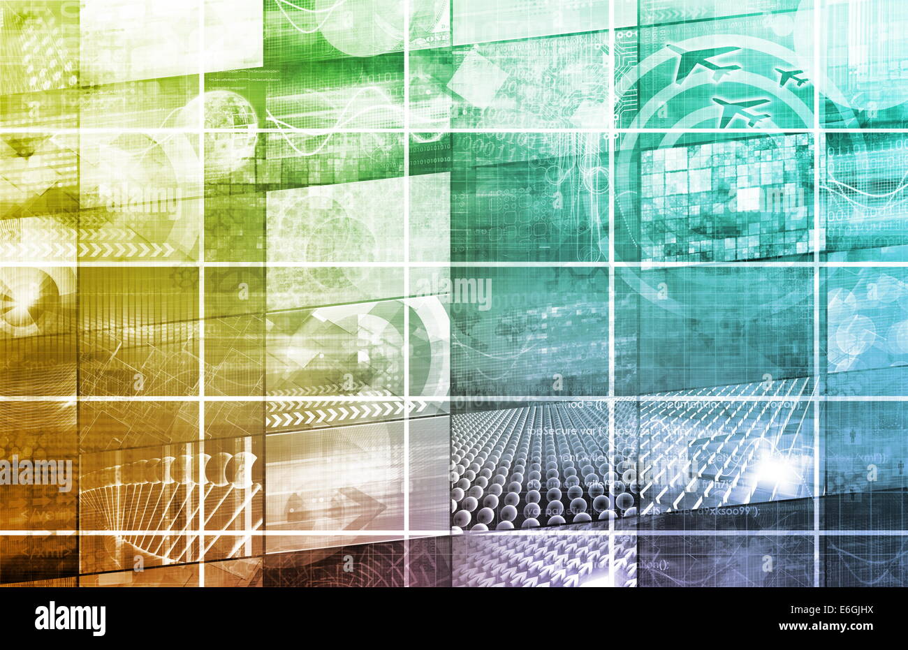 Data Network on a Corporate System as Art Stock Photo - Alamy