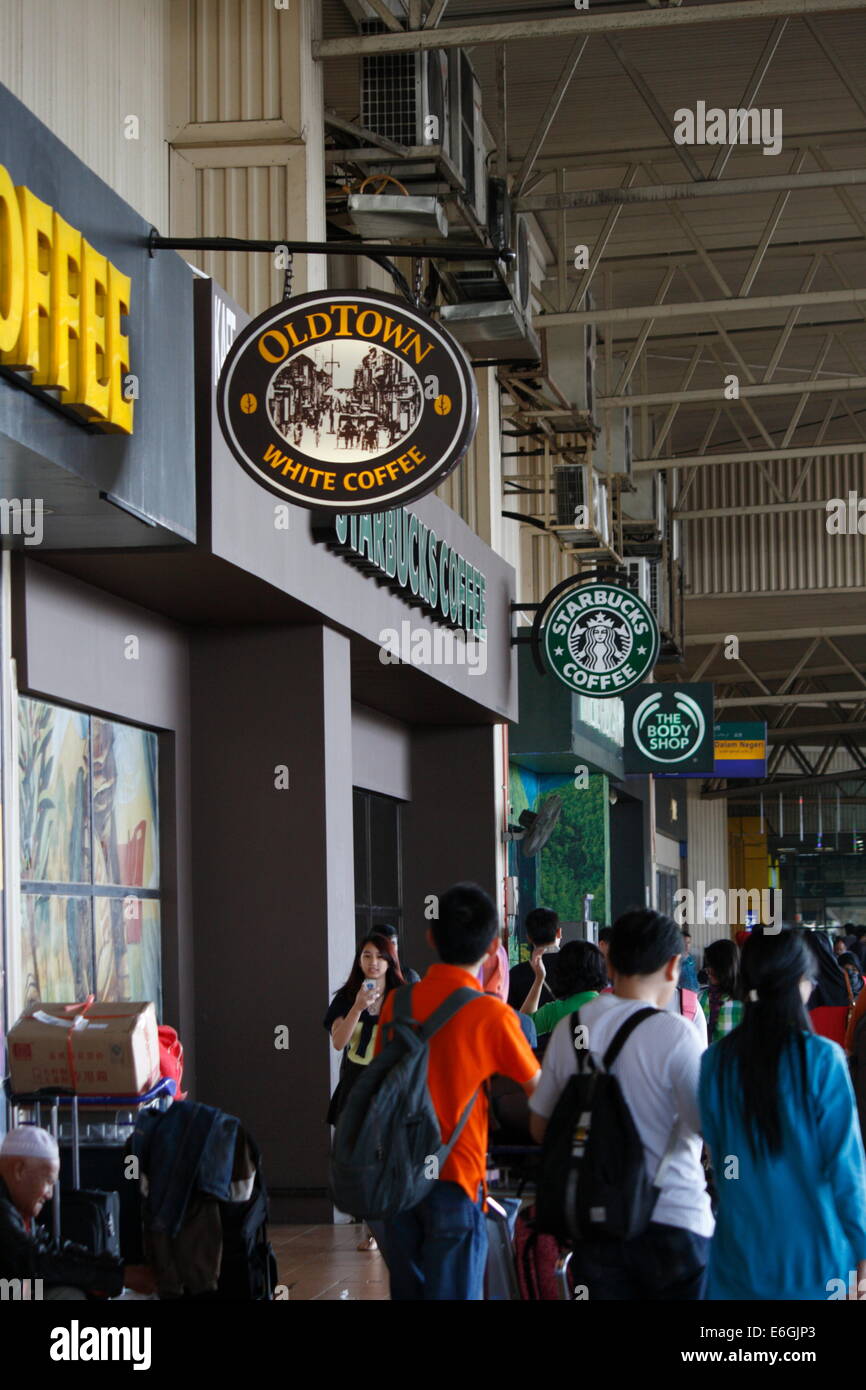 local and foreign cafes in Malaysia Stock Photo - Alamy