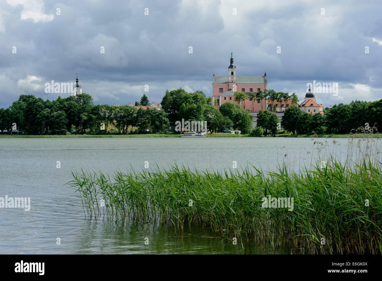 Baroque church of the Camaldolese monastery in Wigry, Poland, Europe ...