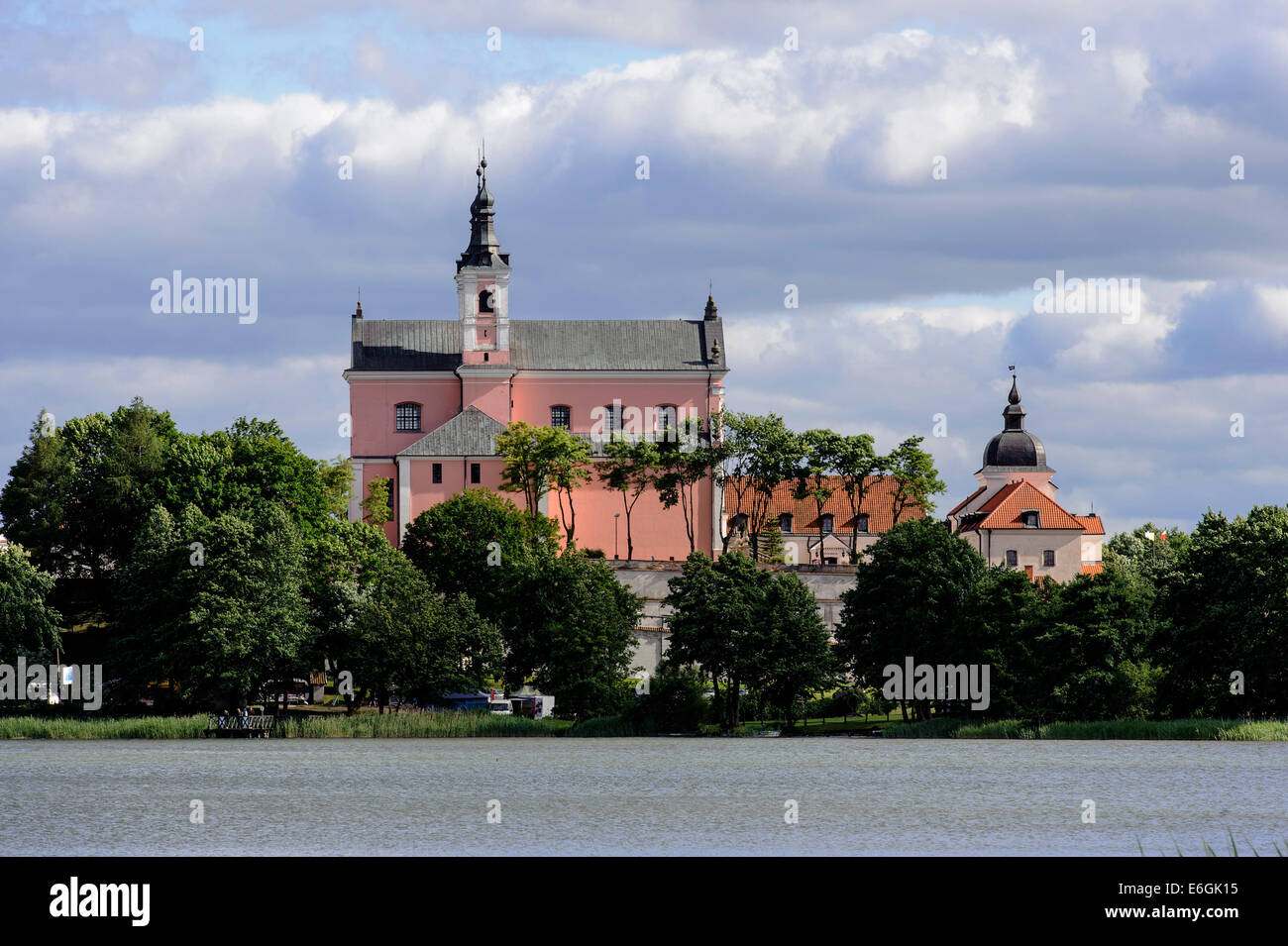 Baroque church of the Camaldolese monastery in Wigry, Poland, Europe ...