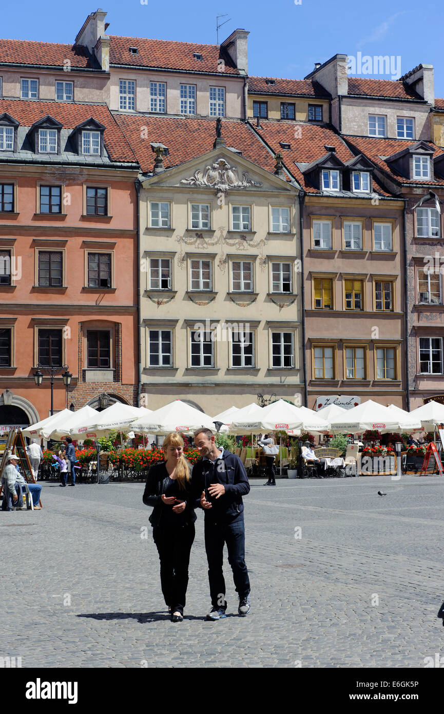 Old town market (Rynek Starego Miasta) in Warsaw, Poland, Europe UNESCO ...