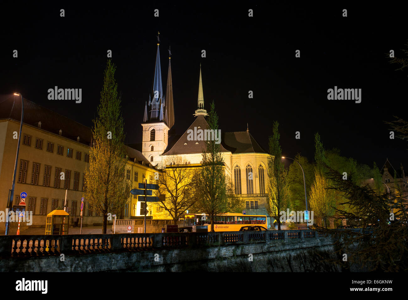 The grund luxembourg at night hi-res stock photography and images - Alamy