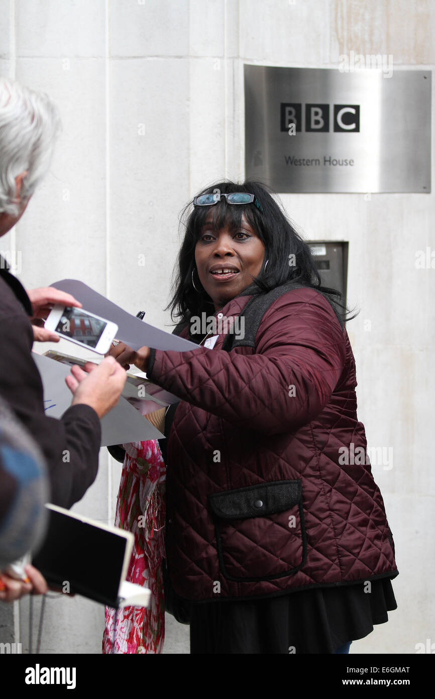 Ruby Turner seen at the BBC studios in London, UK Stock Photo - Alamy