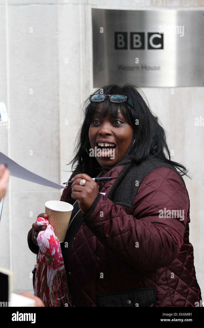 Ruby Turner seen at the BBC studios in London, UK Stock Photo - Alamy