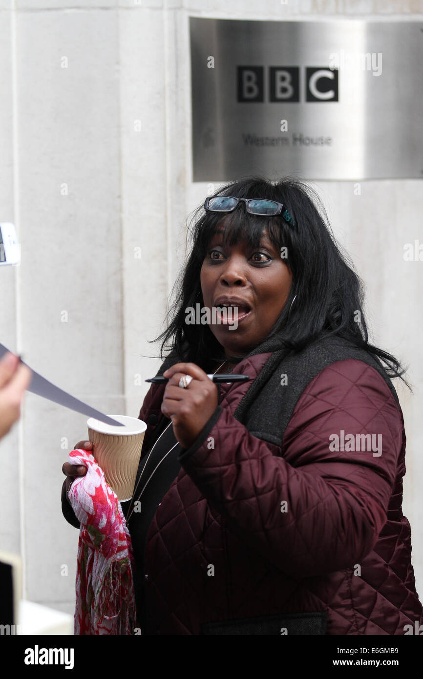 Ruby Turner seen at the BBC studios in London, UK Stock Photo - Alamy