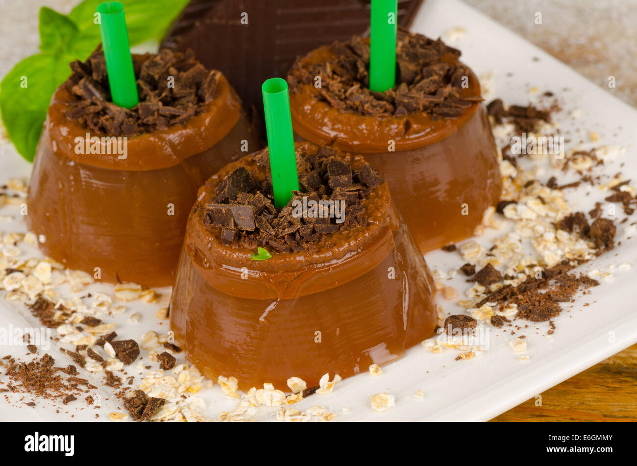 Closeup take of some homemade chocolate ice pops Stock Photo - Alamy