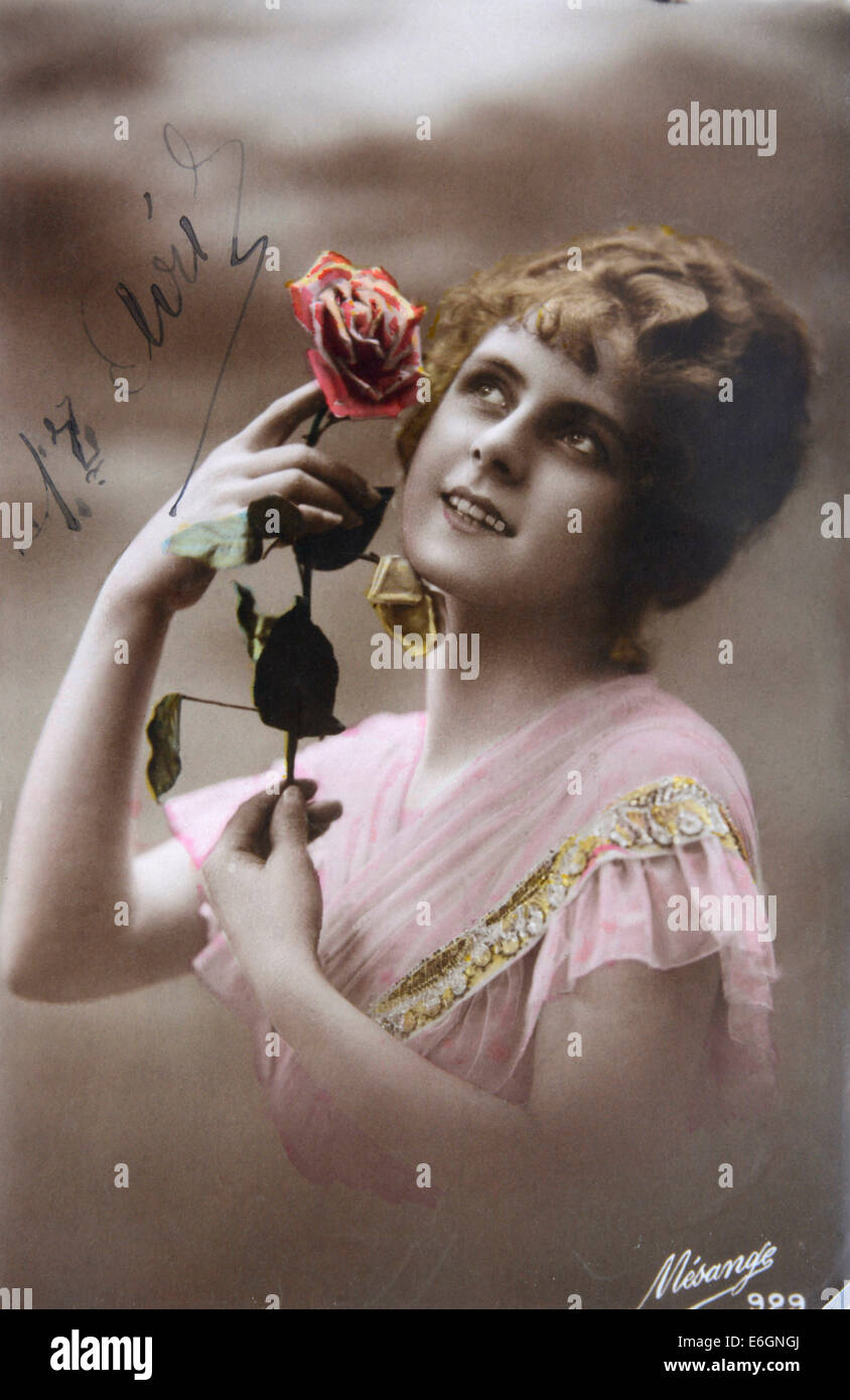 Old postcard. Europe. France Stock Photo - Alamy