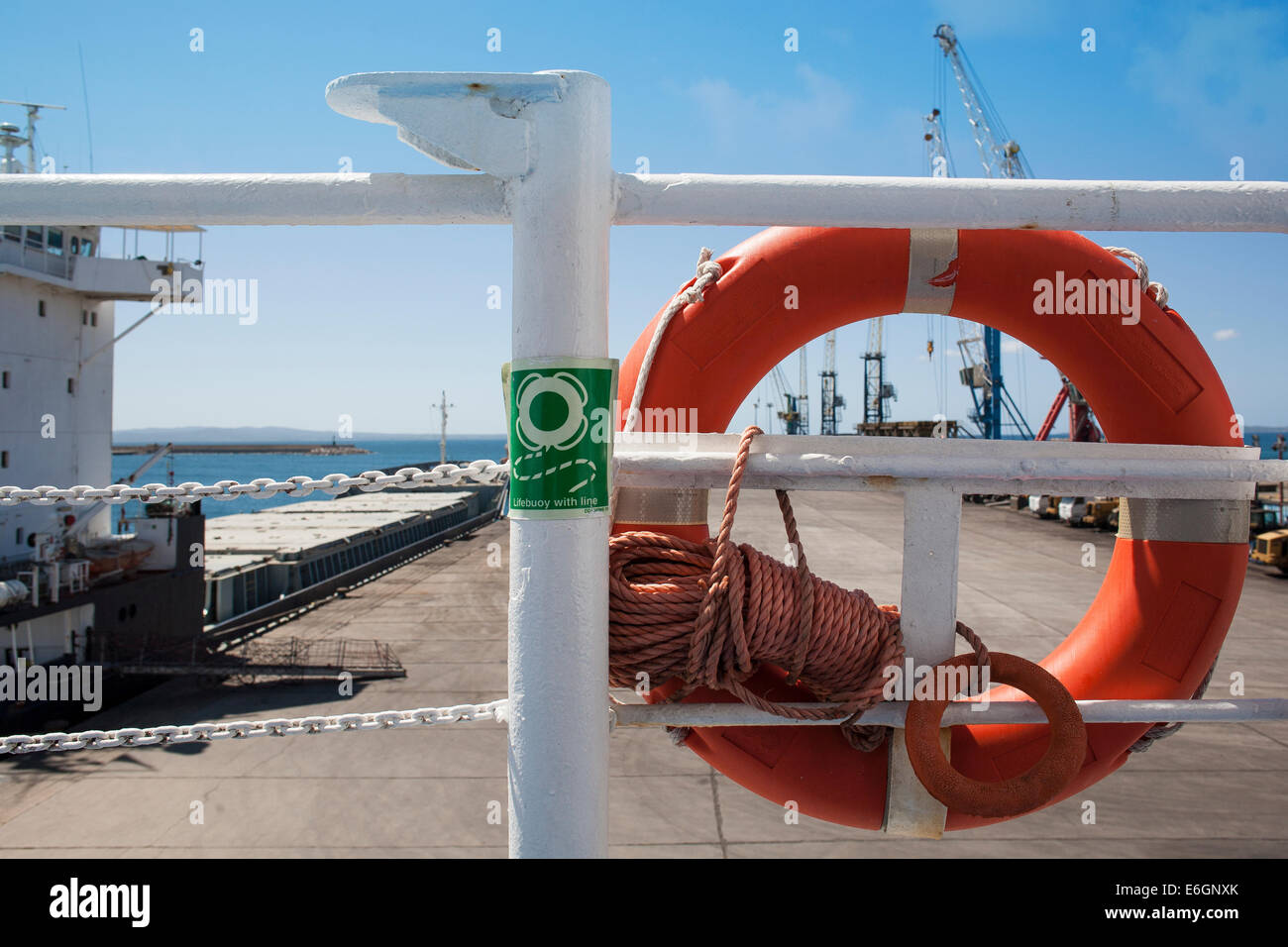 Life preserver - Ferry Stock Photo - Alamy