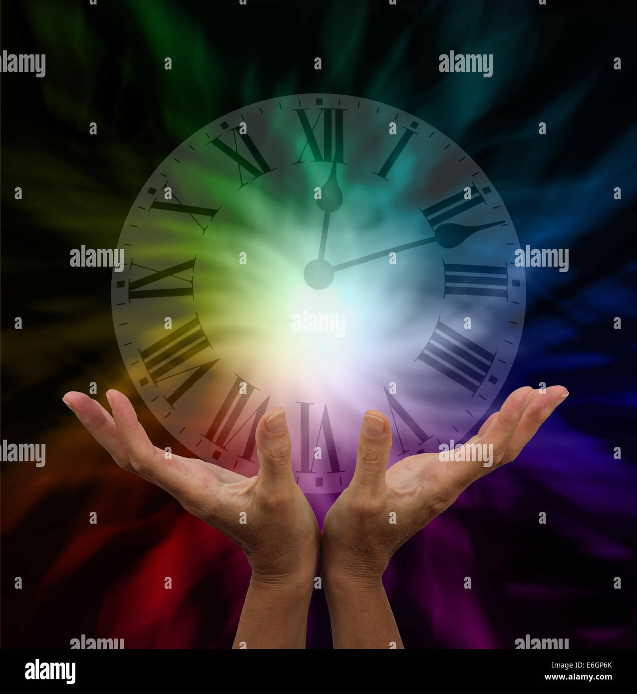Time clock hands hi-res stock photography and images - Alamy
