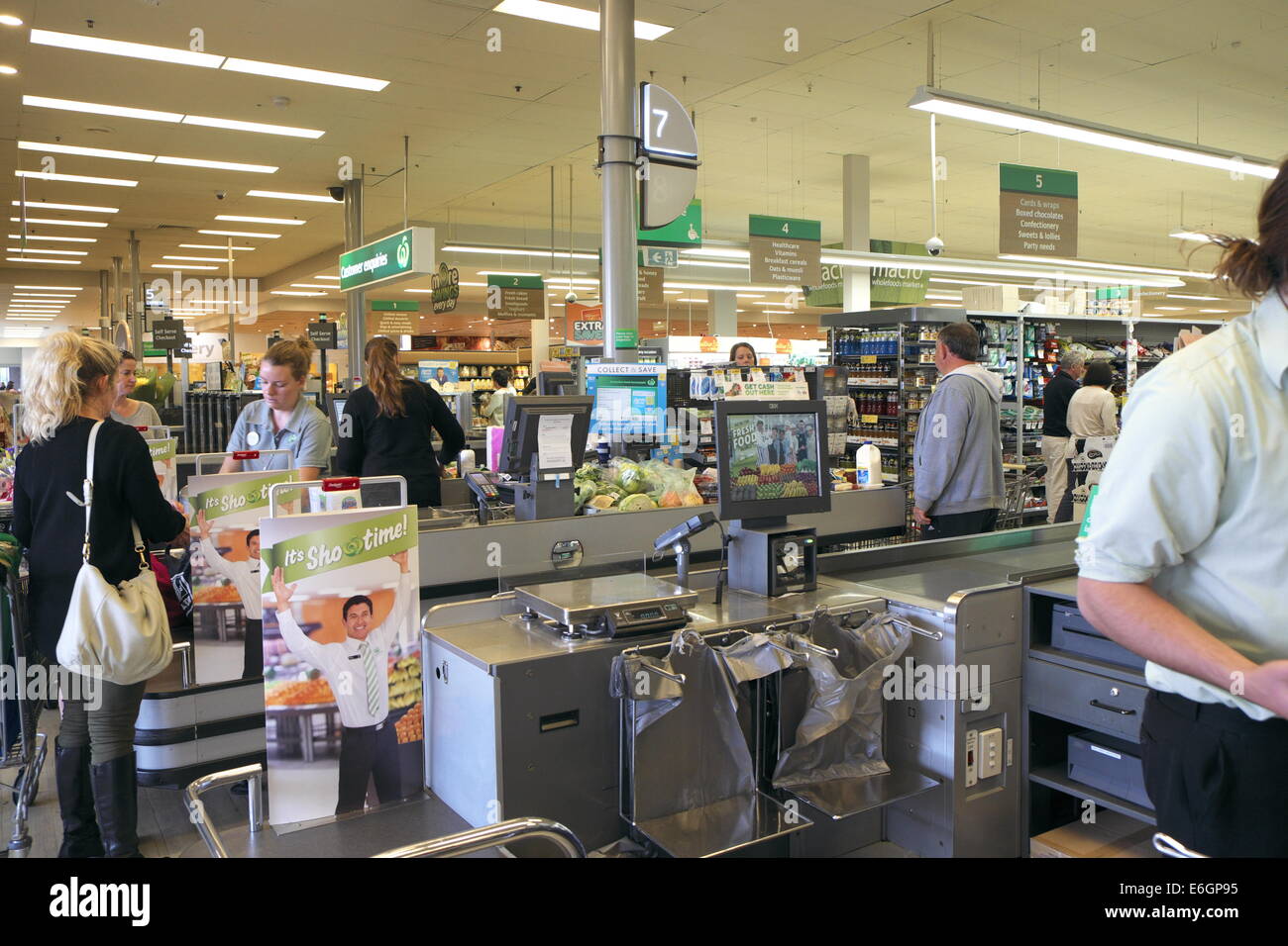 checkout at Woolworths supermarket retail store in sydney new south ...