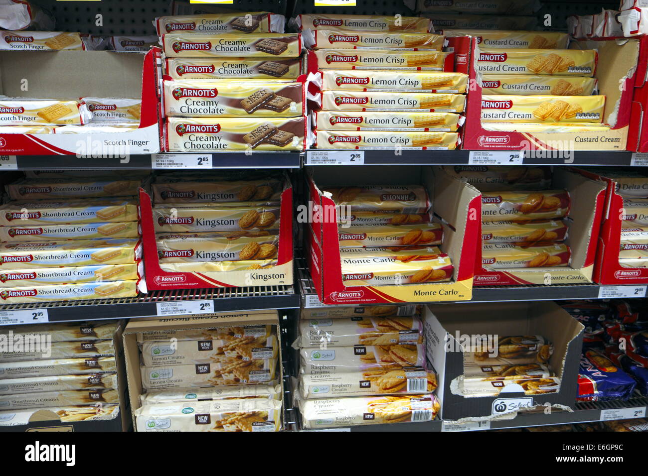 interior of a Woolworths supermarket retail store in sydney new south ...
