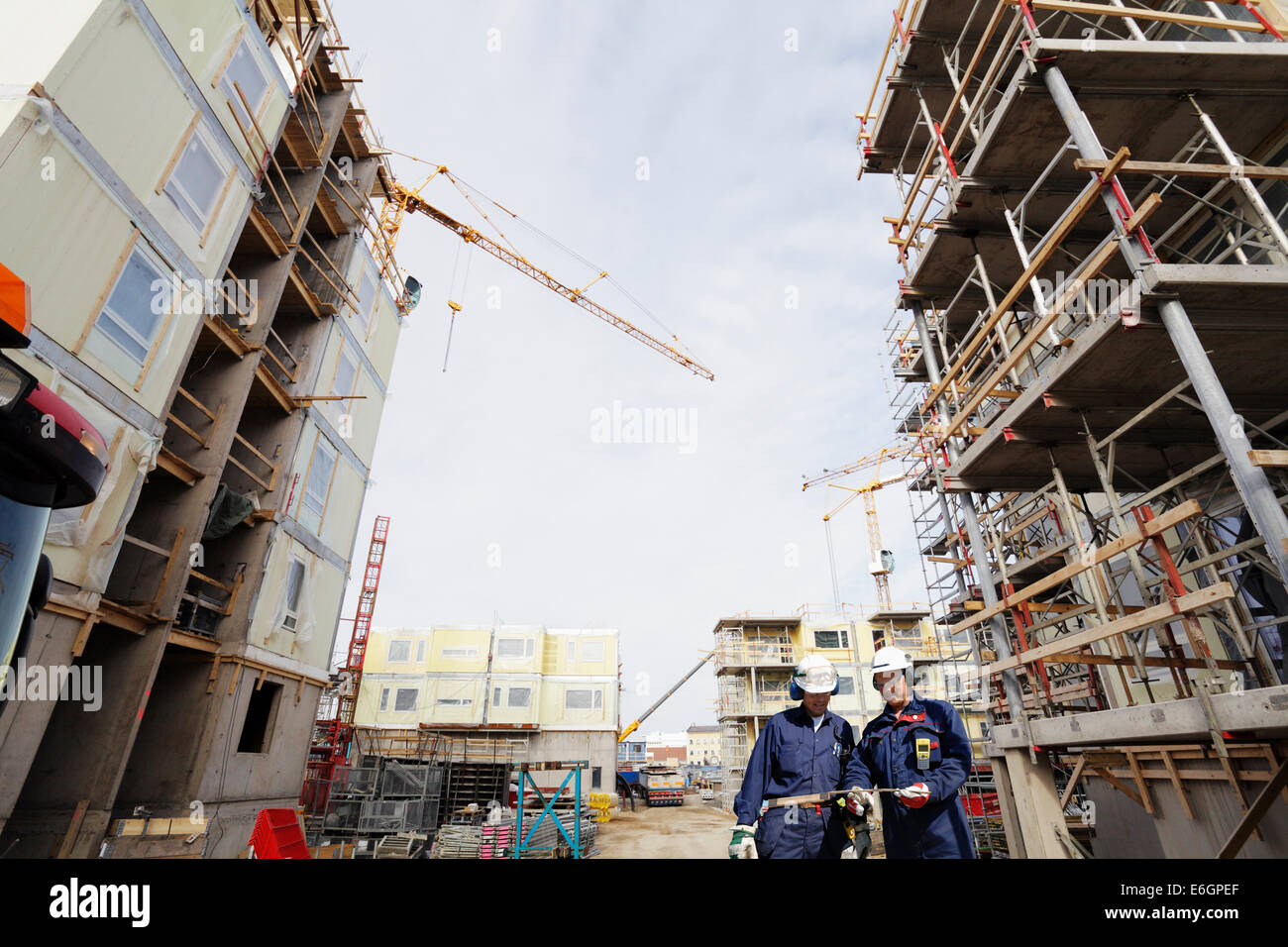 engineers and surveyors inside construction site Stock Photo - Alamy