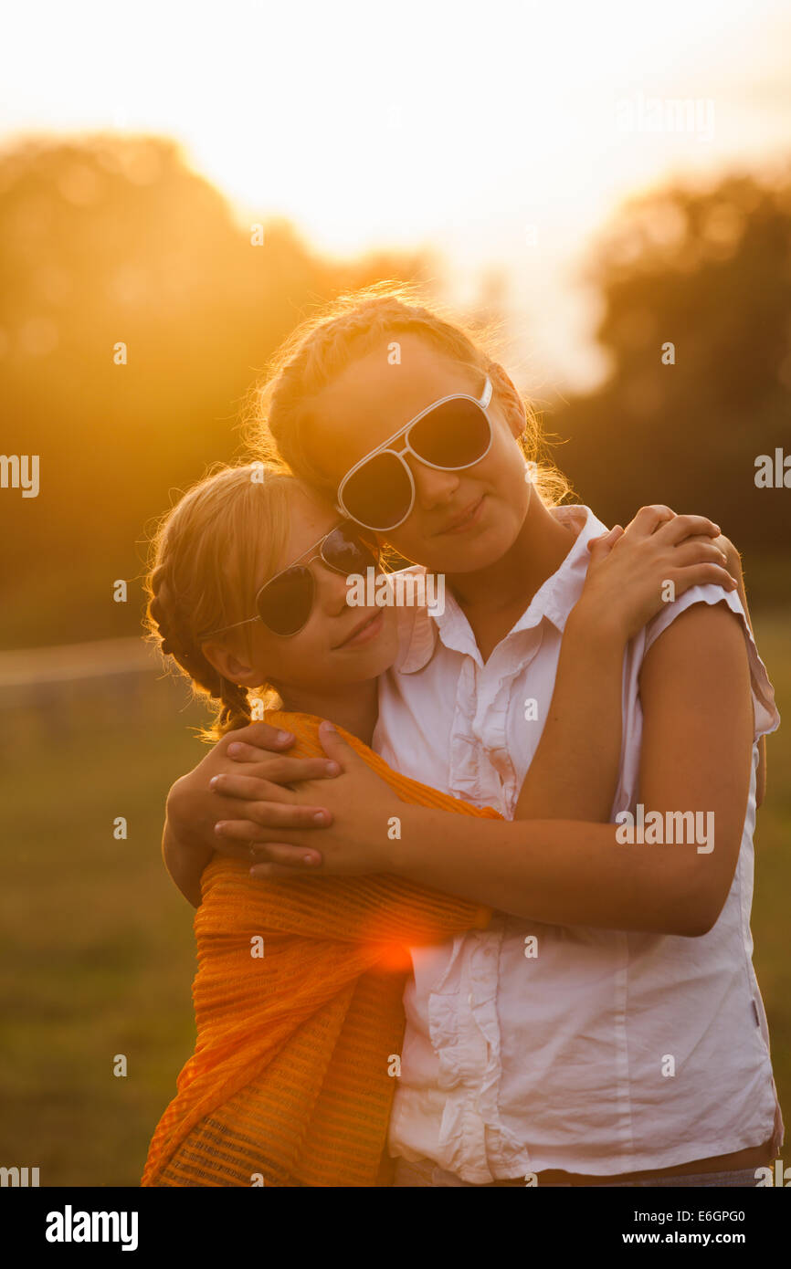 Two teenage girls Stock Photo - Alamy