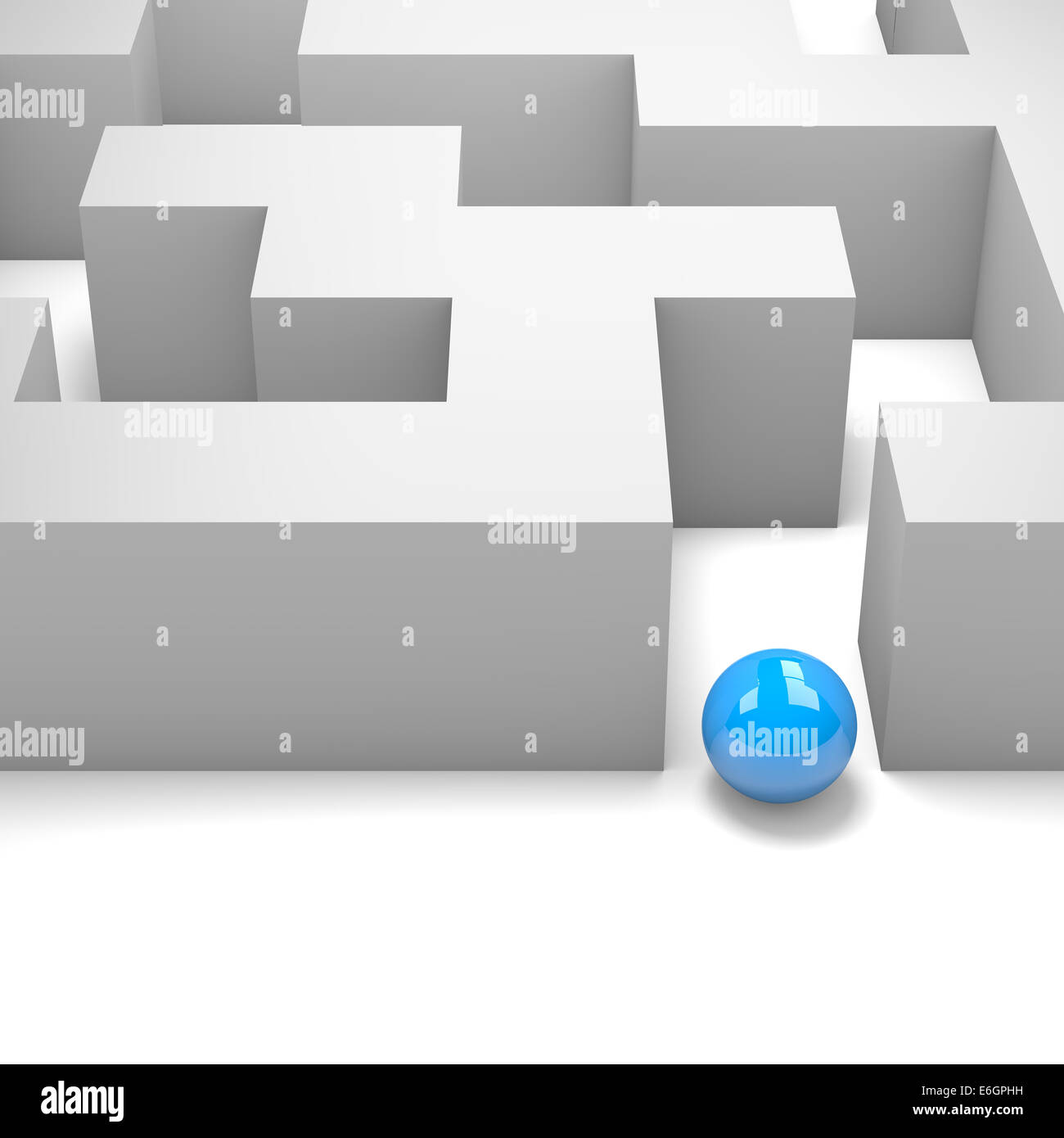 Blue labyrinth hi-res stock photography and images - Alamy