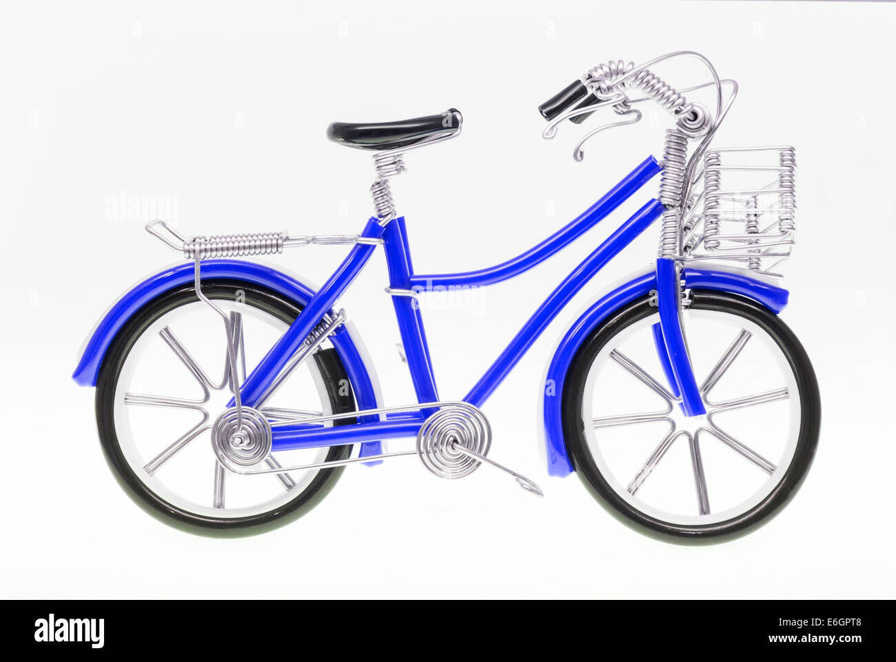 Blue Handmade Bicycle Figure Stock Photo - Alamy