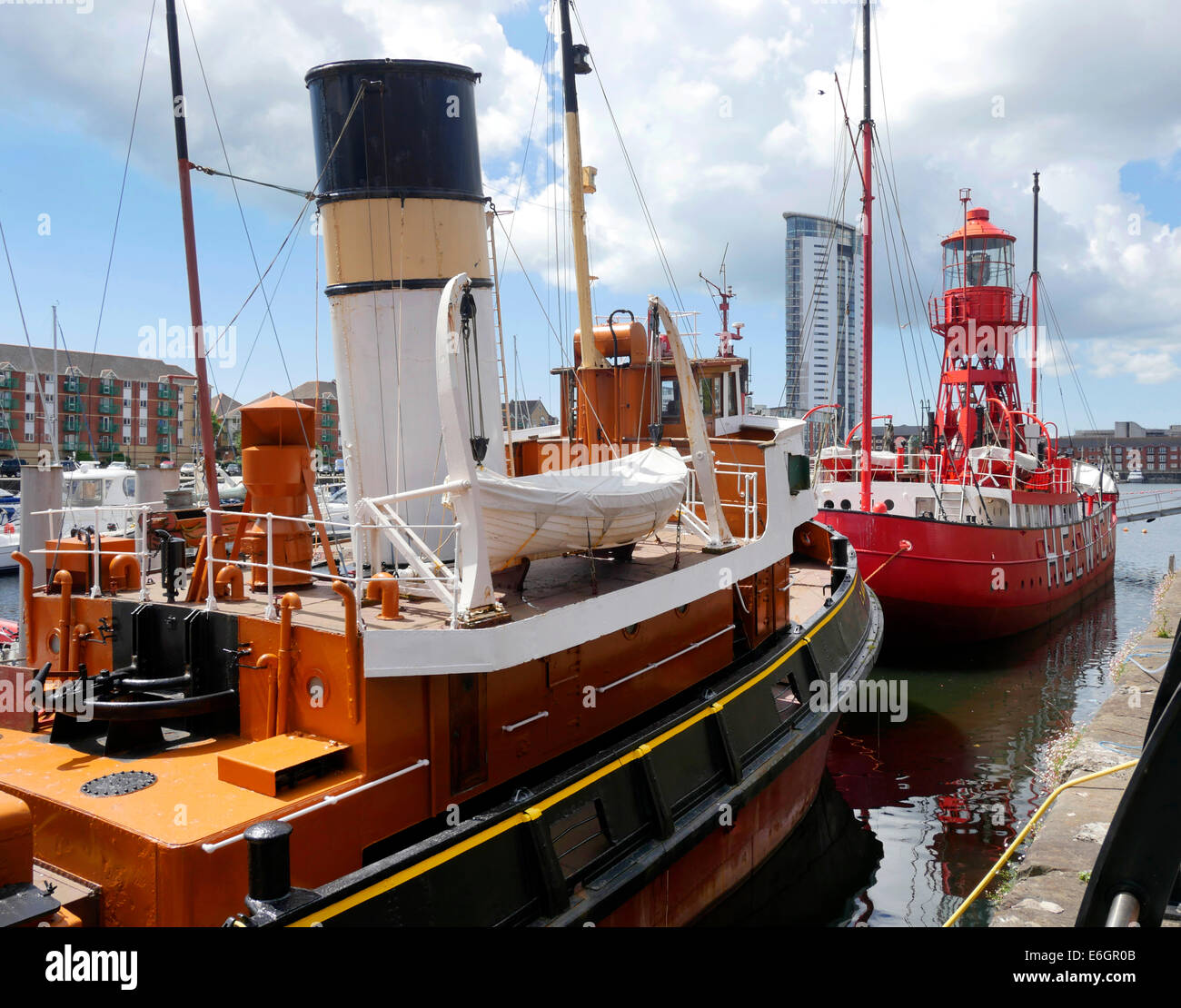 Lightship swansea marina hi-res stock photography and images - Alamy