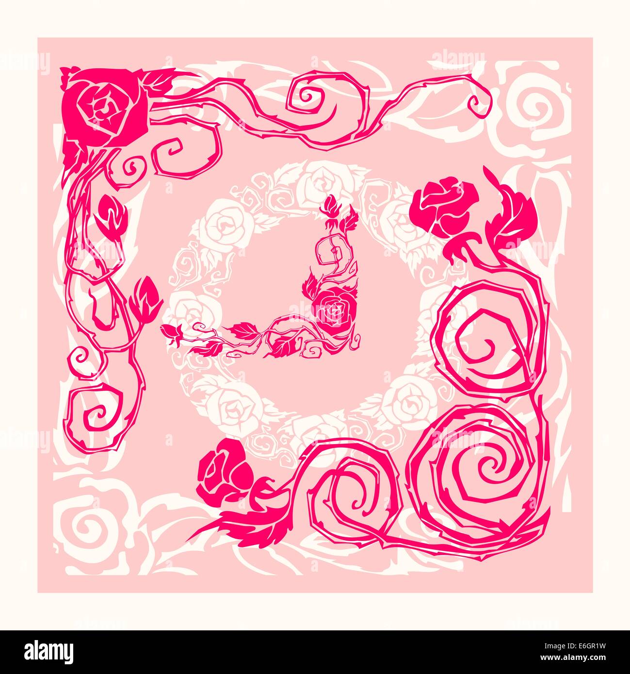 Corner Design Set - vinyl-ready design Stock Photo - Alamy