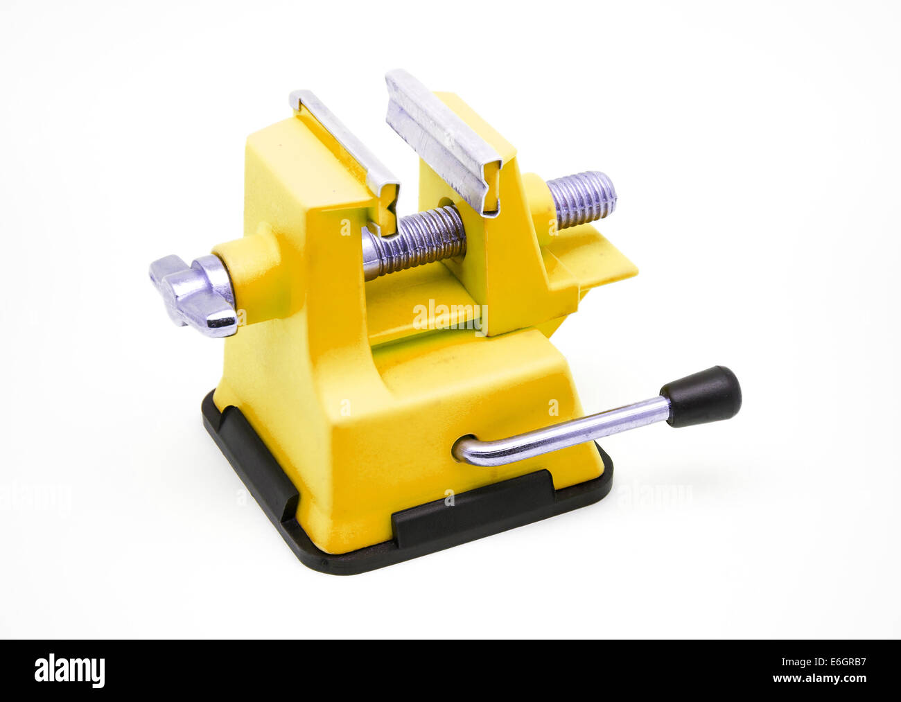 Yellow Plastic Bench Vise with Suction Cup Stock Photo - Alamy