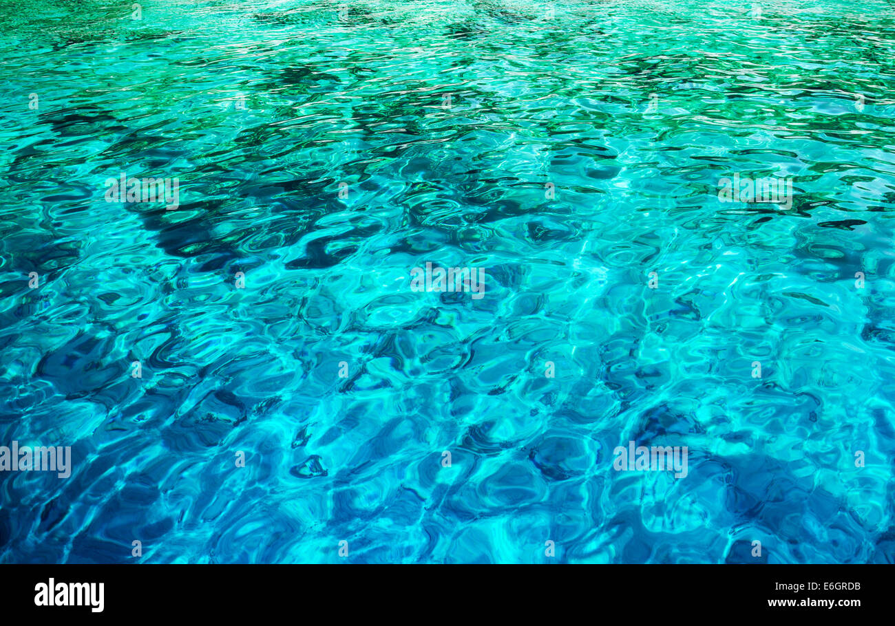 Abstract water background, beautiful transparent clear blue sea ...