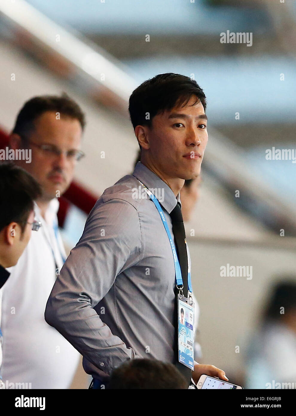 Nanjing, China's Jiangsu Province. 23rd Aug, 2014. Liu Xiang, the ...