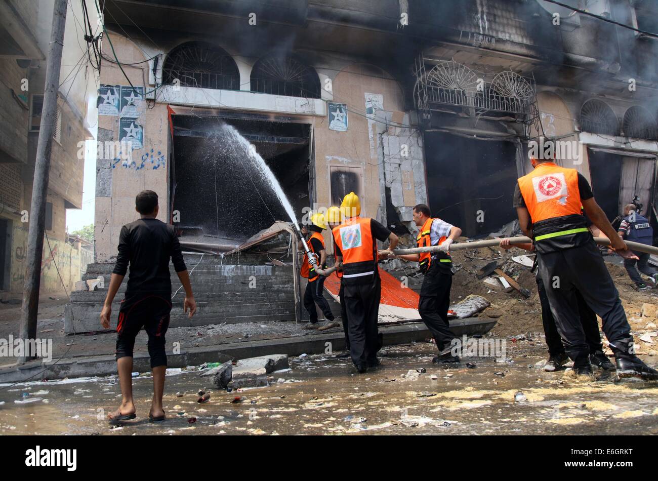 Gaza City, Gaza Strip, Palestinian Territory. 23rd Aug, 2014 ...