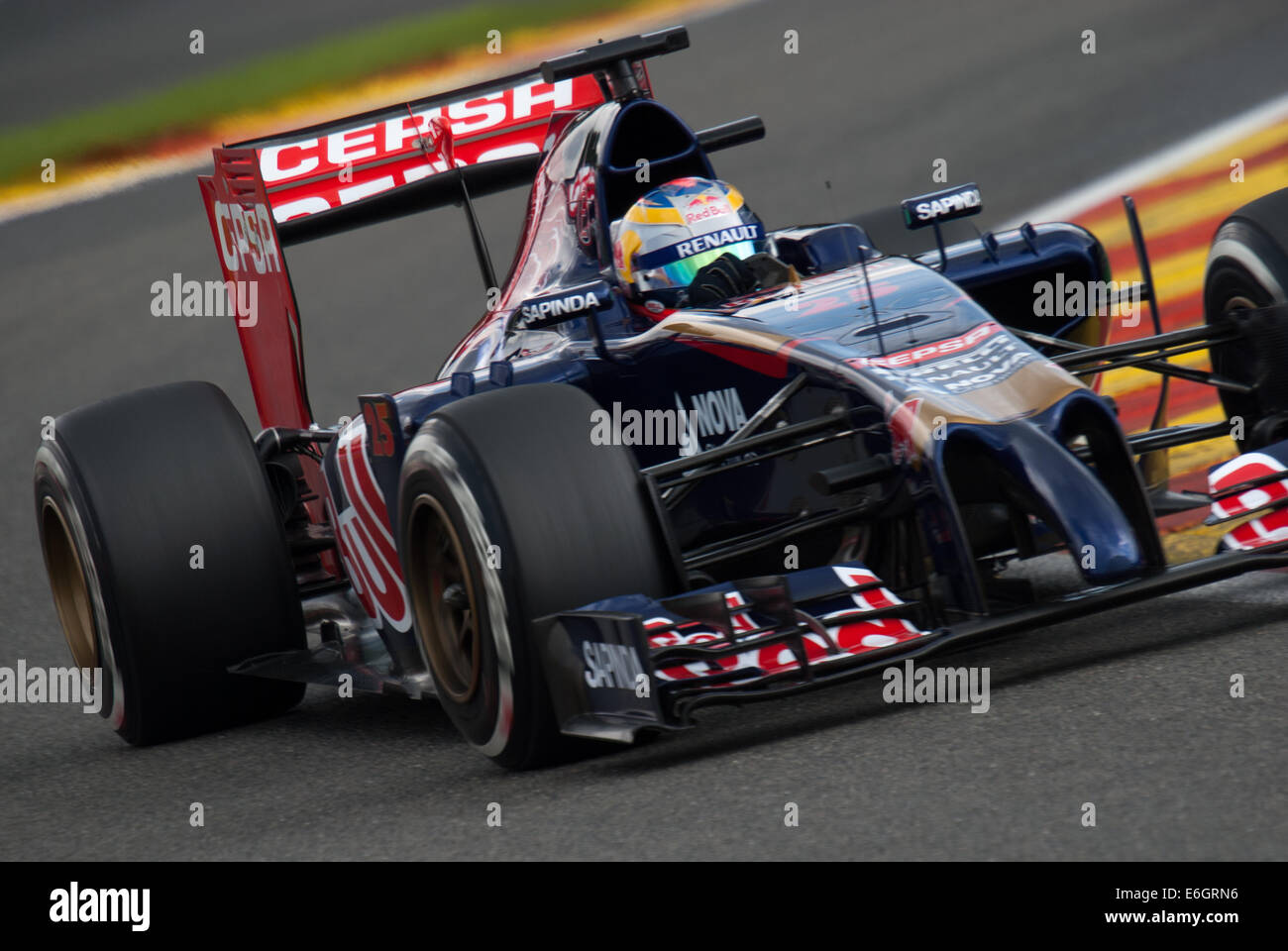 Spa Francorchamps, Belgium. 23rd August, 2014. Daniel Kvyat (RUS ...