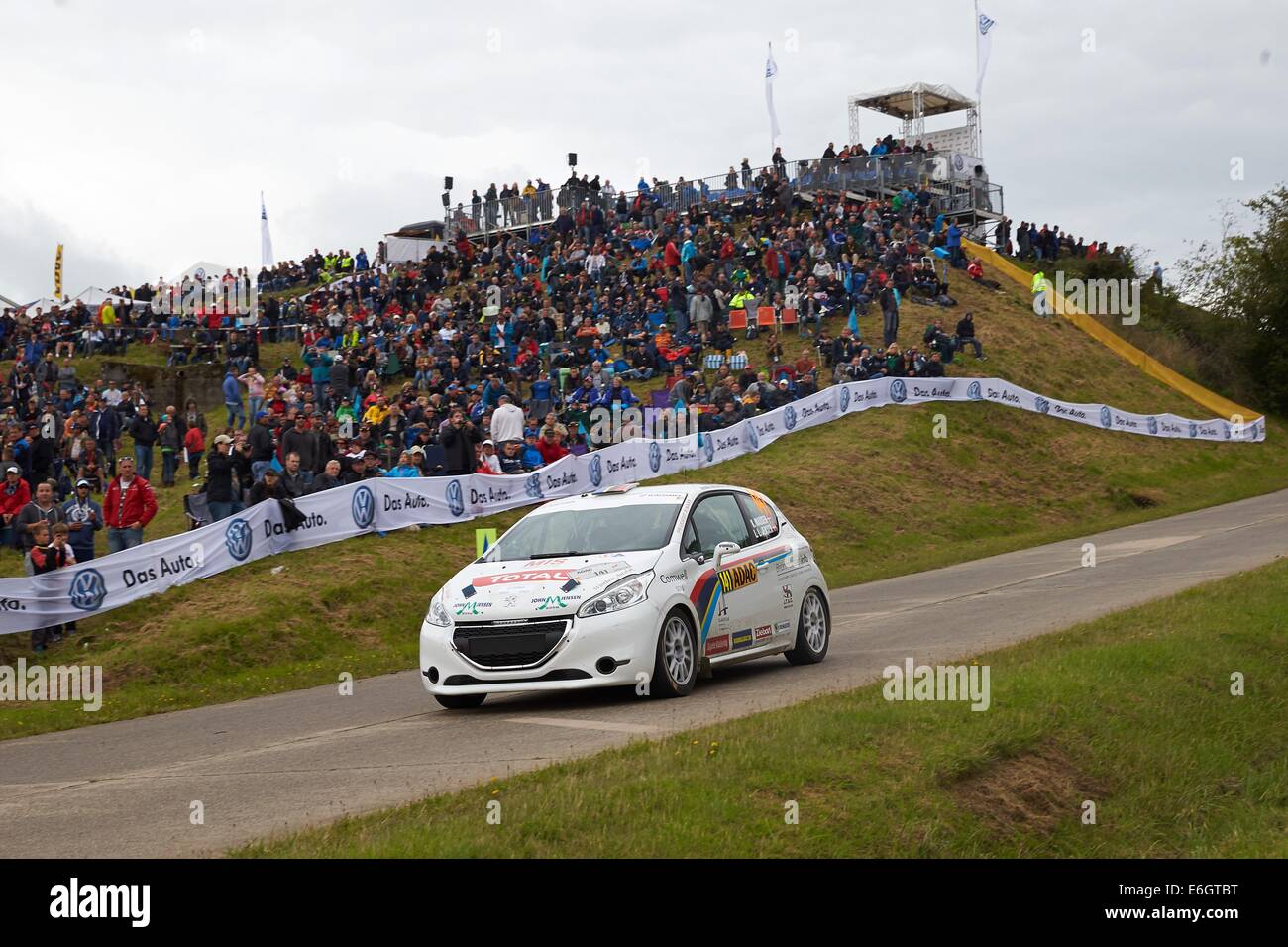 Baumholder, Germany. 23rd Aug, 2014. Kim Madsen and co-driver Line ...