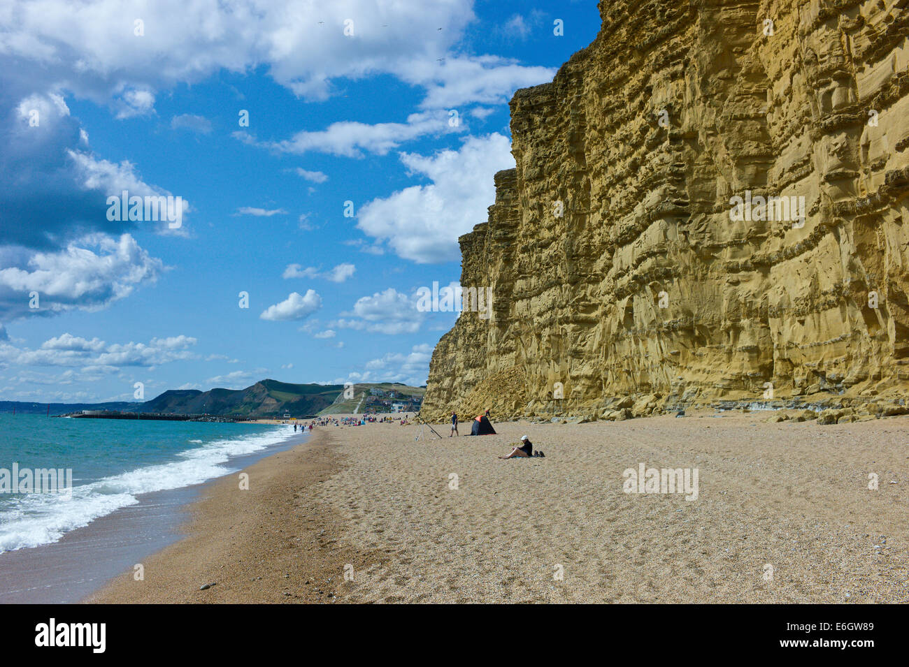 West bay beach dorset hi-res stock photography and images - Alamy