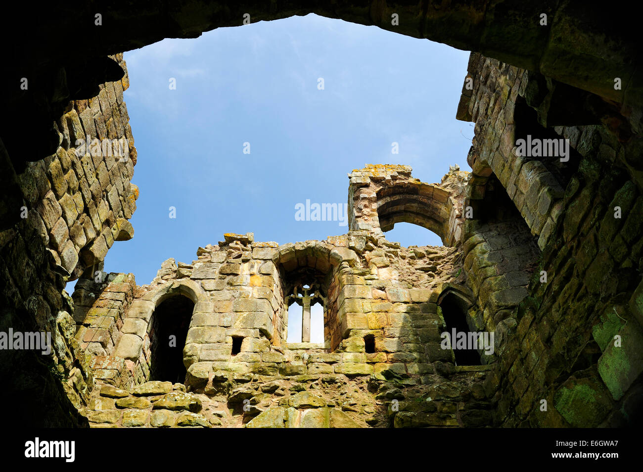 Ruins of Etal Castle, Northumberland, England Stock Photo - Alamy