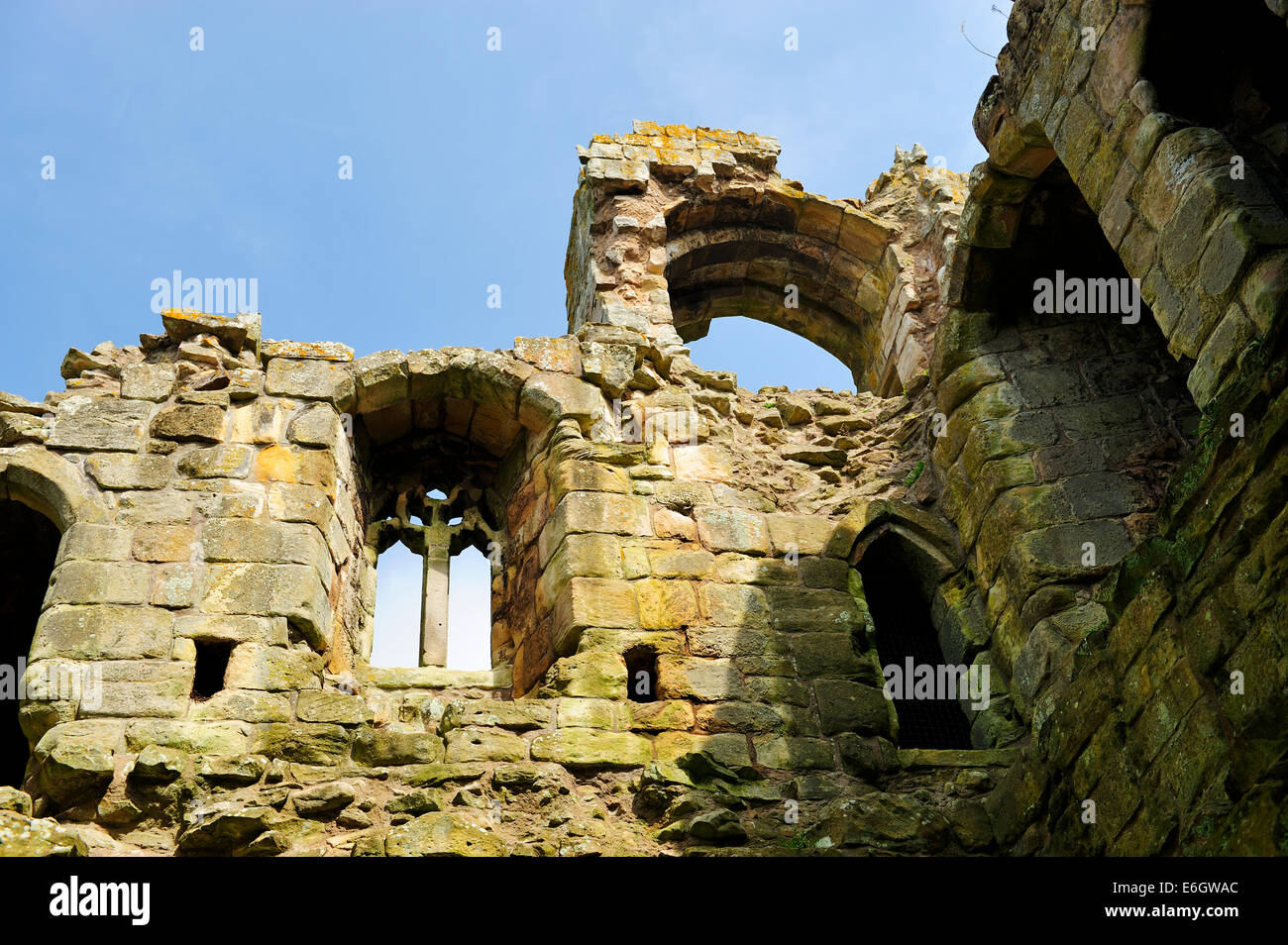 Ruins of Etal Castle, Northumberland, England Stock Photo - Alamy