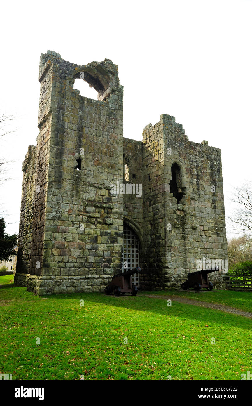 Ruins of Etal Castle, Northumberland, England Stock Photo - Alamy